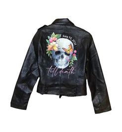 Till Death Leather Jacket Women Wedding Leather Jacket – Motorcycle ...