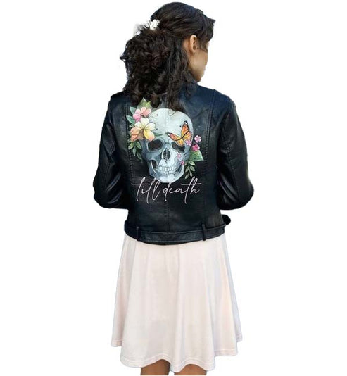 Till Death Leather Jacket Women Wedding Leather Jacket – Motorcycle ...